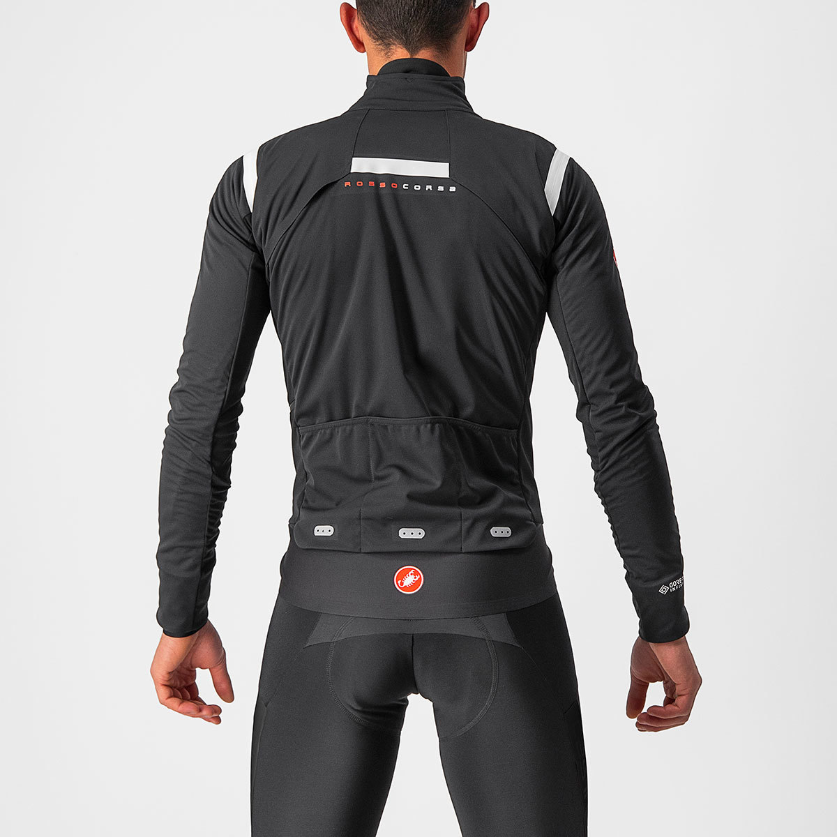 Castelli Alpha Ros 2 Fietsjack Zwart/Wit/Grijs Heren