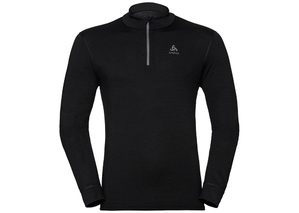 Odlo Natural 100% Merino 200 Warm Turtle Neck Thermoshirt Lange Mouwen Zwar
