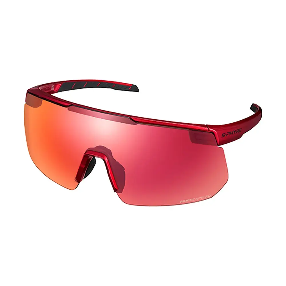 Shimano S-PHYRE 2 Sport Zonnebril Rood met Rode Ridescape Lens