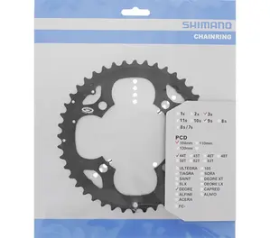 Shimano Deore FC-M530 Triple Kettingblad Zwart 9 Speed