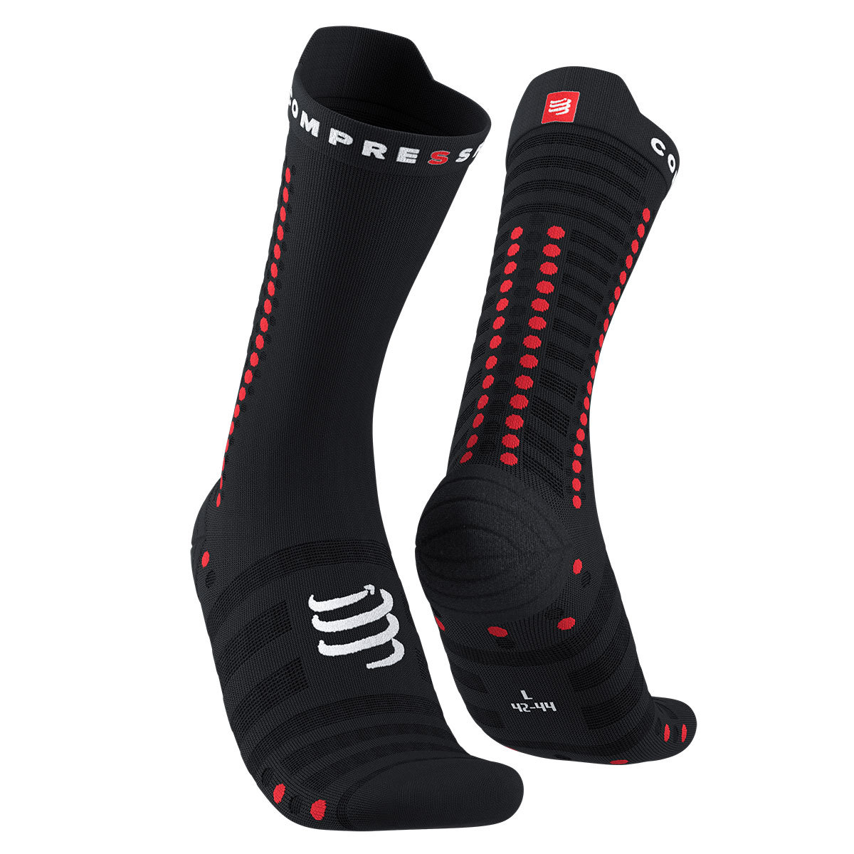 Compressport Pro Racing v4.0 Ultralight Bike Compressiesokken Zwart/Rood