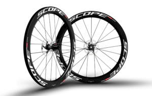 Scope R5D Disc Race Wielset Zwart/Wit