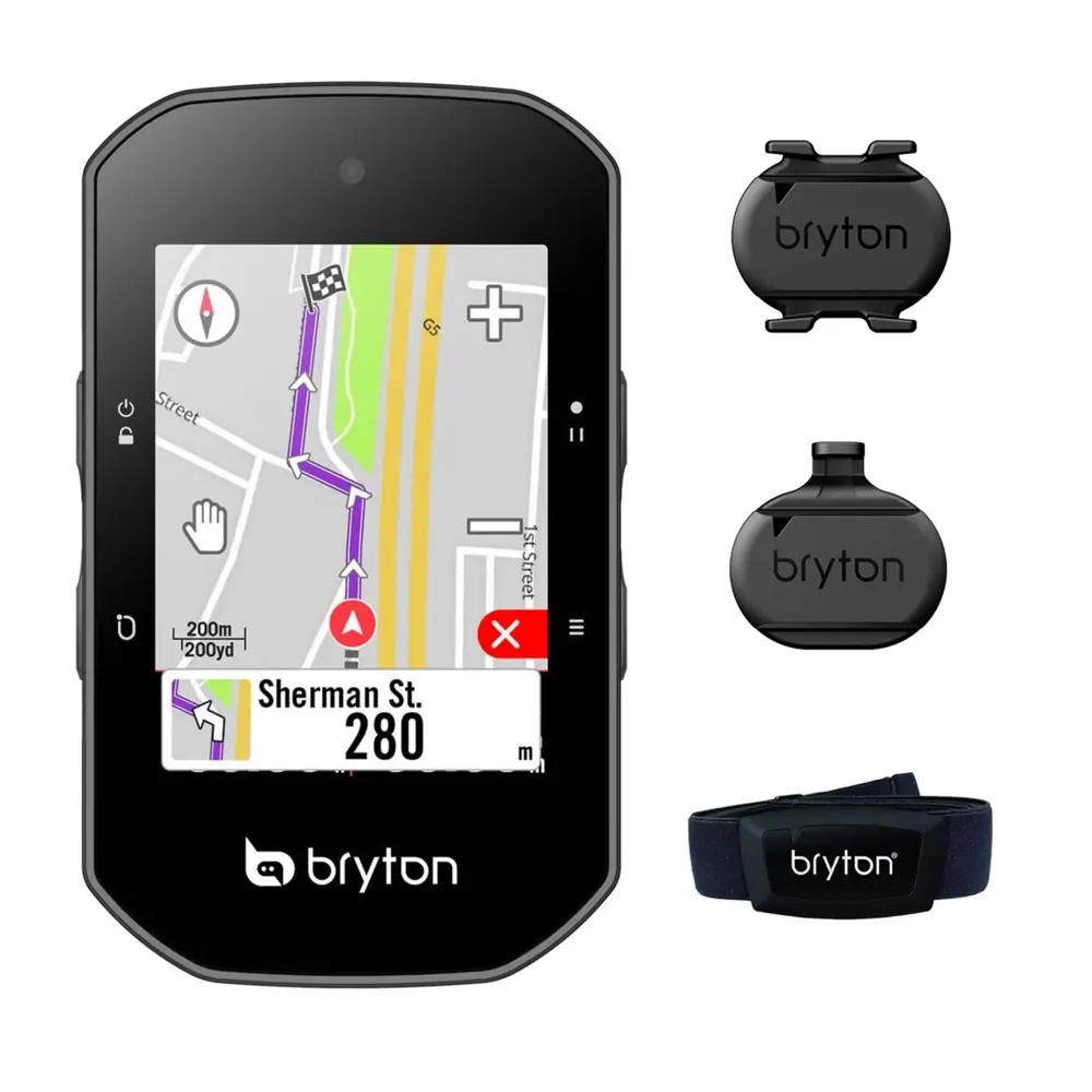 Tweedekans Bryton Rider S500 GPS Fietscomputer met HR en Cadanssensor