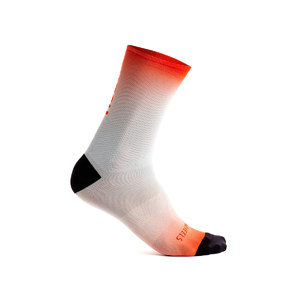 7mesh Fading Light 7,5" Fietssokken Oranje/Wit